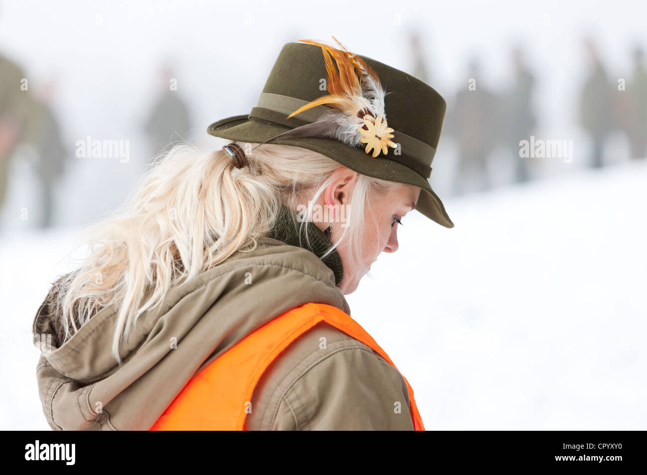 woman hunter hunting Stock Photo - Alamy