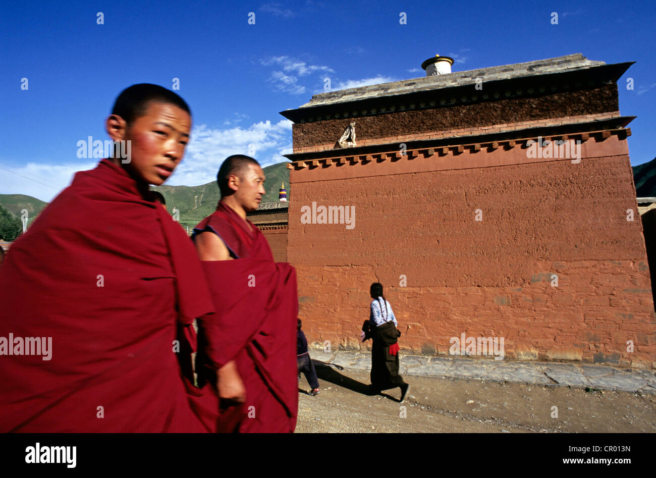 China, Gansu Province, Xiahe, monastery of Labrang Stock Photo - Alamy