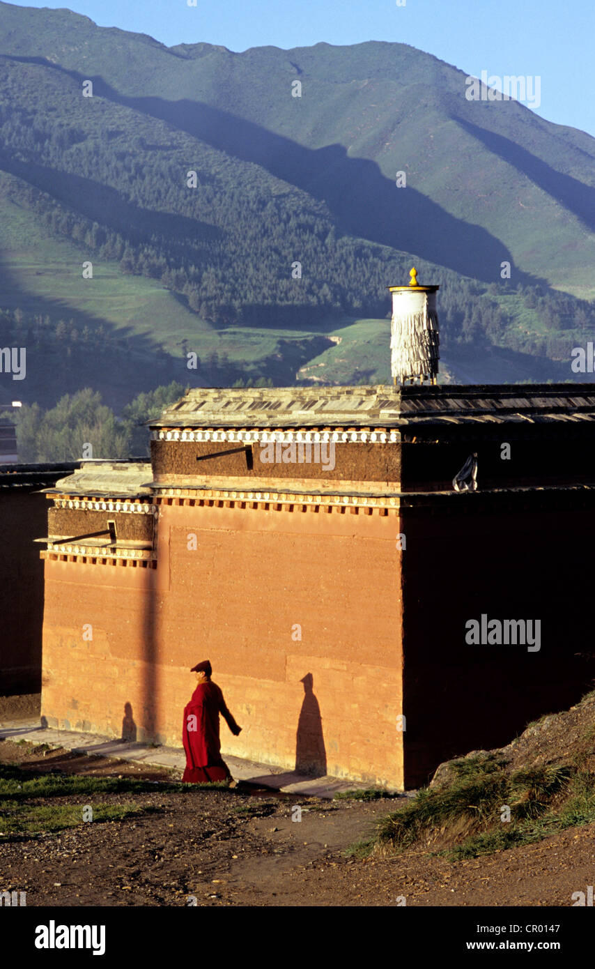 China, Gansu Province, Xiahe, monastery of Labrang Stock Photo - Alamy