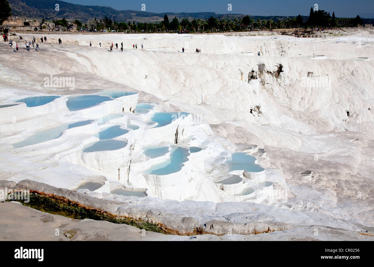 Calcium formations of Pamukkale, UNESCO World Heritage Site, Turkey ...