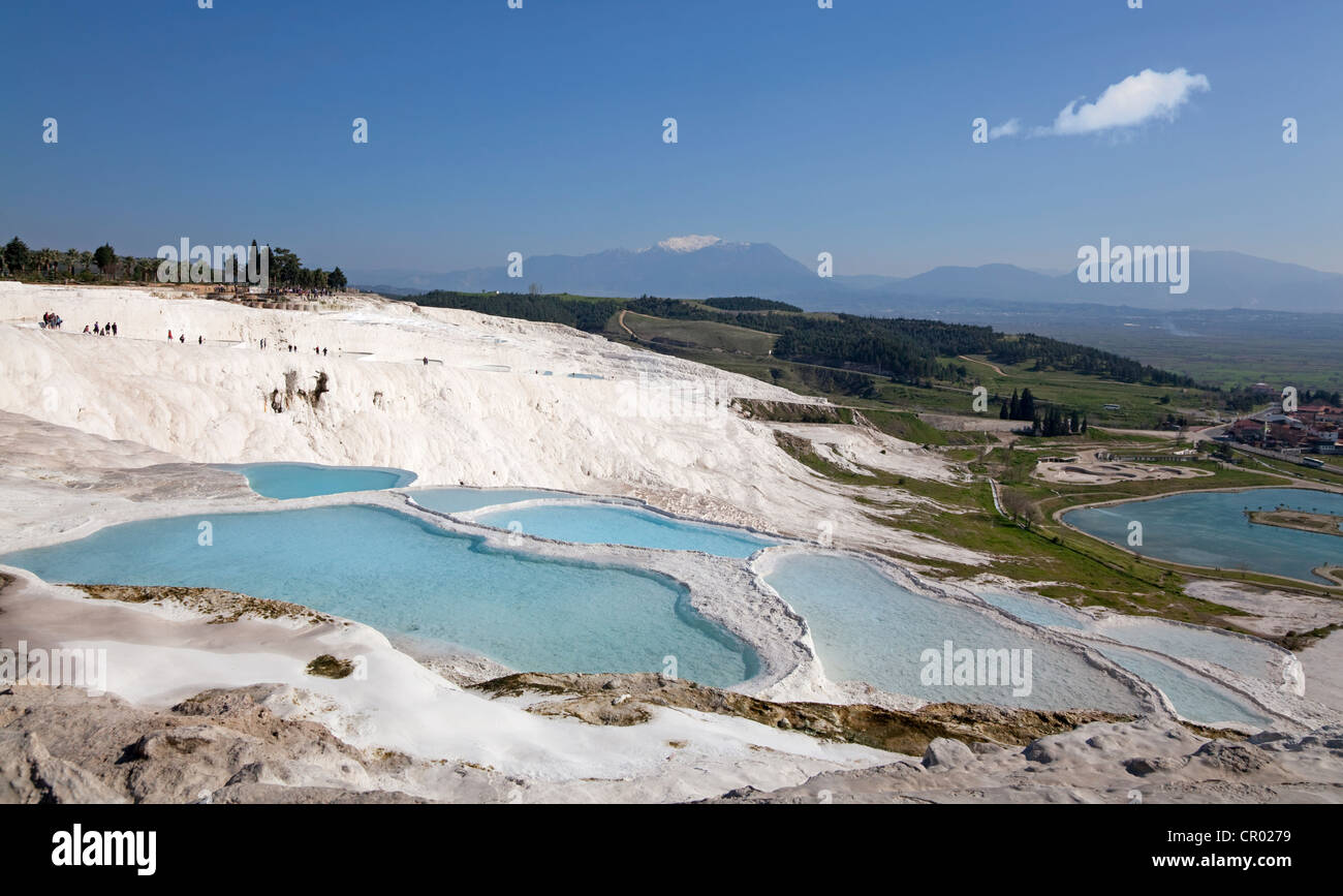 Calcium formations of Pamukkale, UNESCO World Heritage Site, Turkey ...