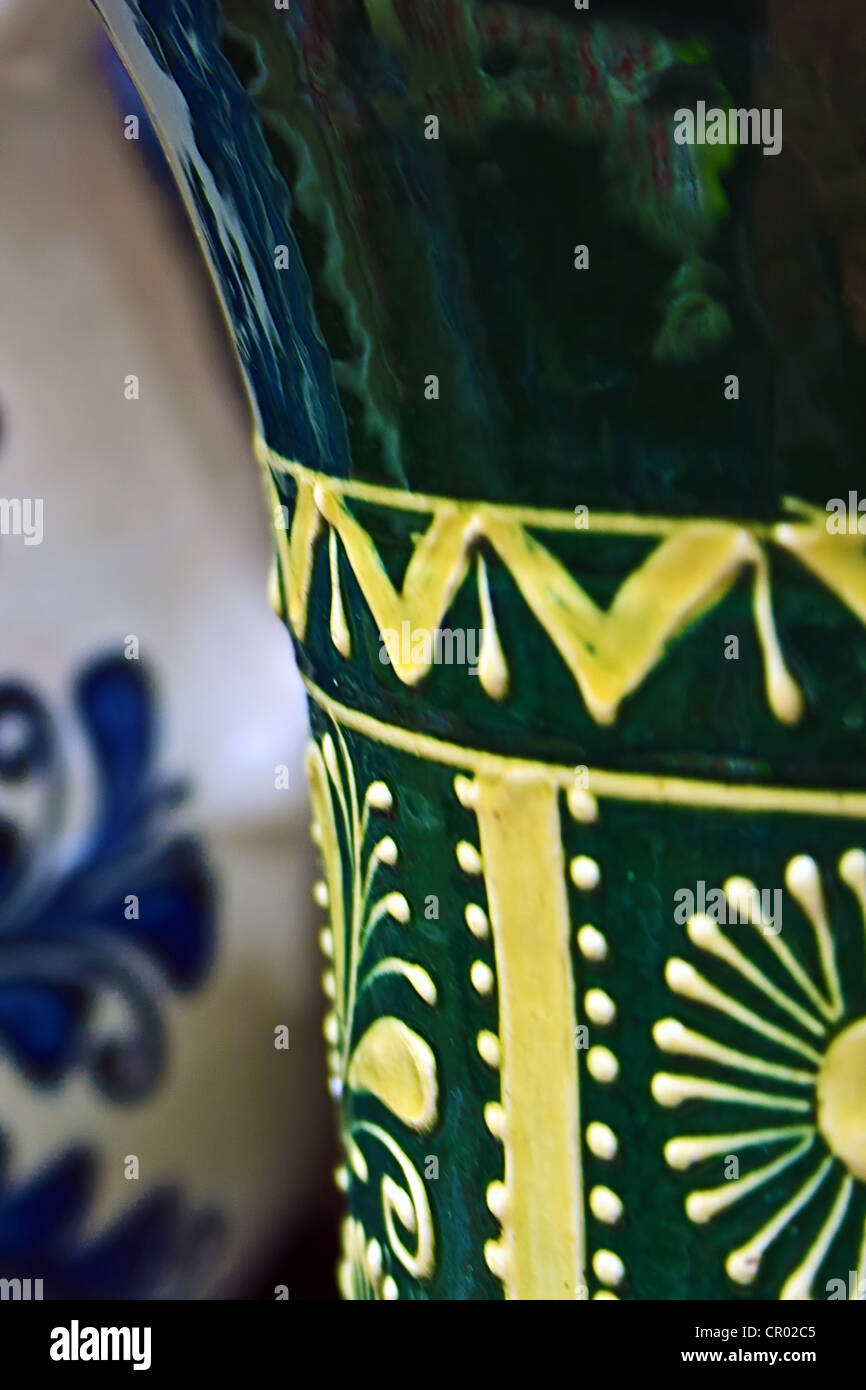 Romanian traditional pottery in the village Corund, Transylvania Stock ...