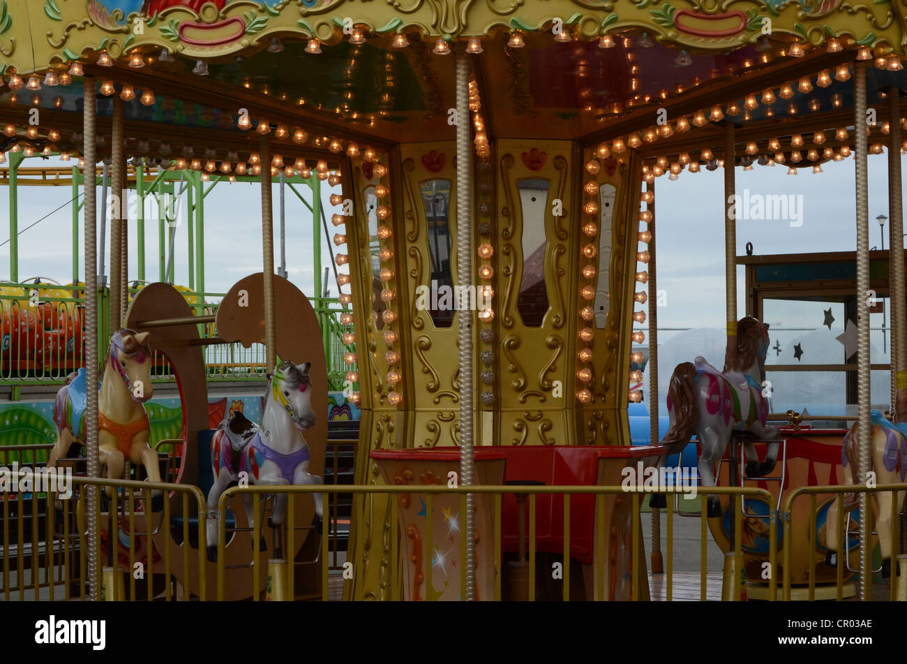 Funfair merry go round hi-res stock photography and images - Alamy