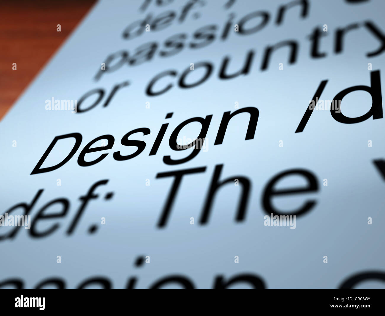 Design Definition Closeup Shows Sketch Plan Artwork Or Graphic Stock ...