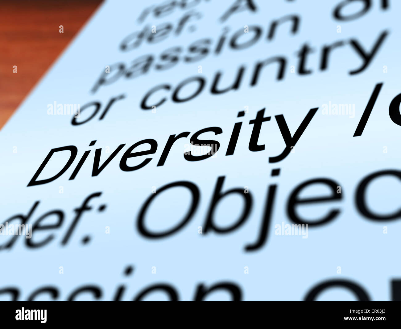 Diversity Definition Closeup Shows Different Diverse And Mixed Race ...