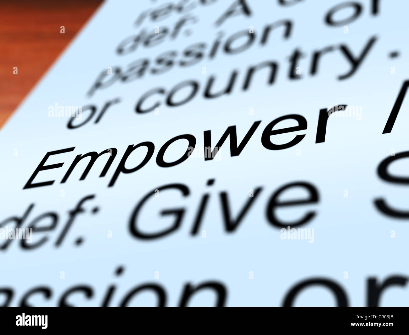 Empowerment definition hi-res stock photography and images - Alamy