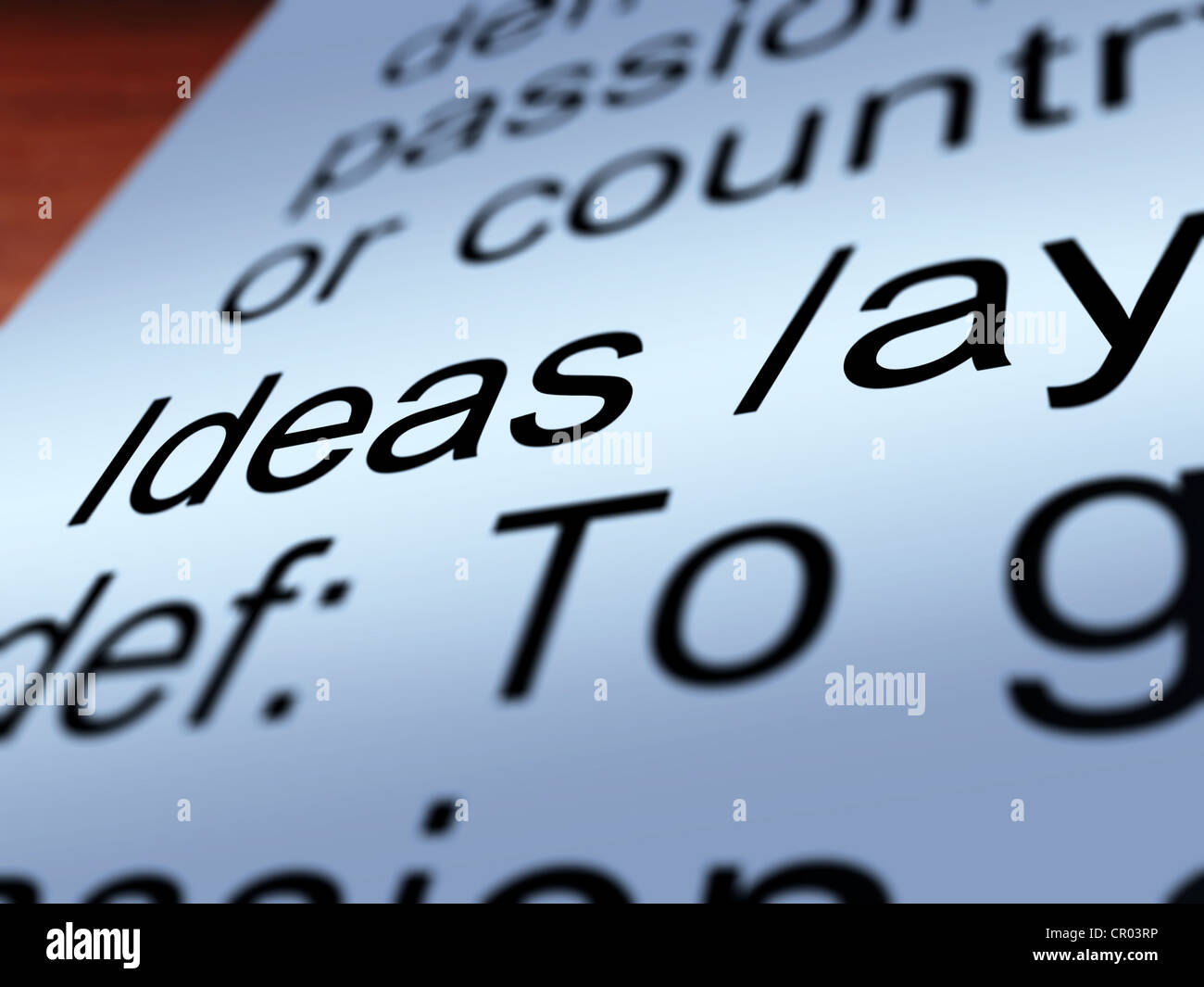 Ideas Definition Closeup Shows Creative Thoughts Invention And ...