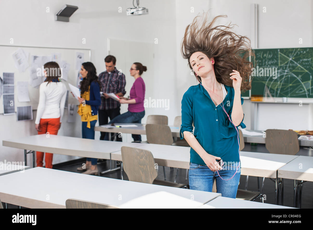 Distracted student in project hi-res stock photography and images - Alamy