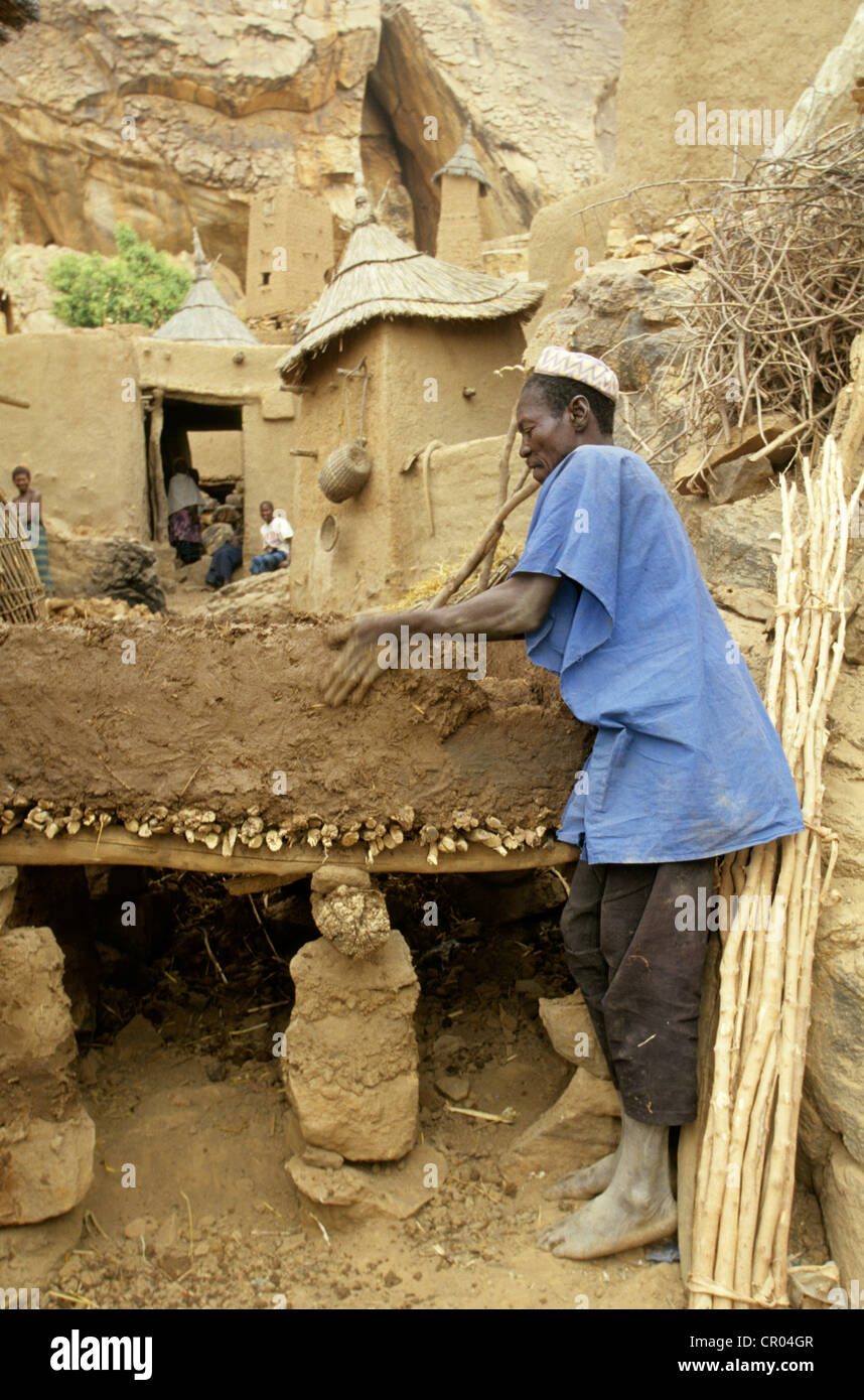 Mali, Dogon Country, Bandiagara Cliff UNESCO World Heritage, Yendouma ...