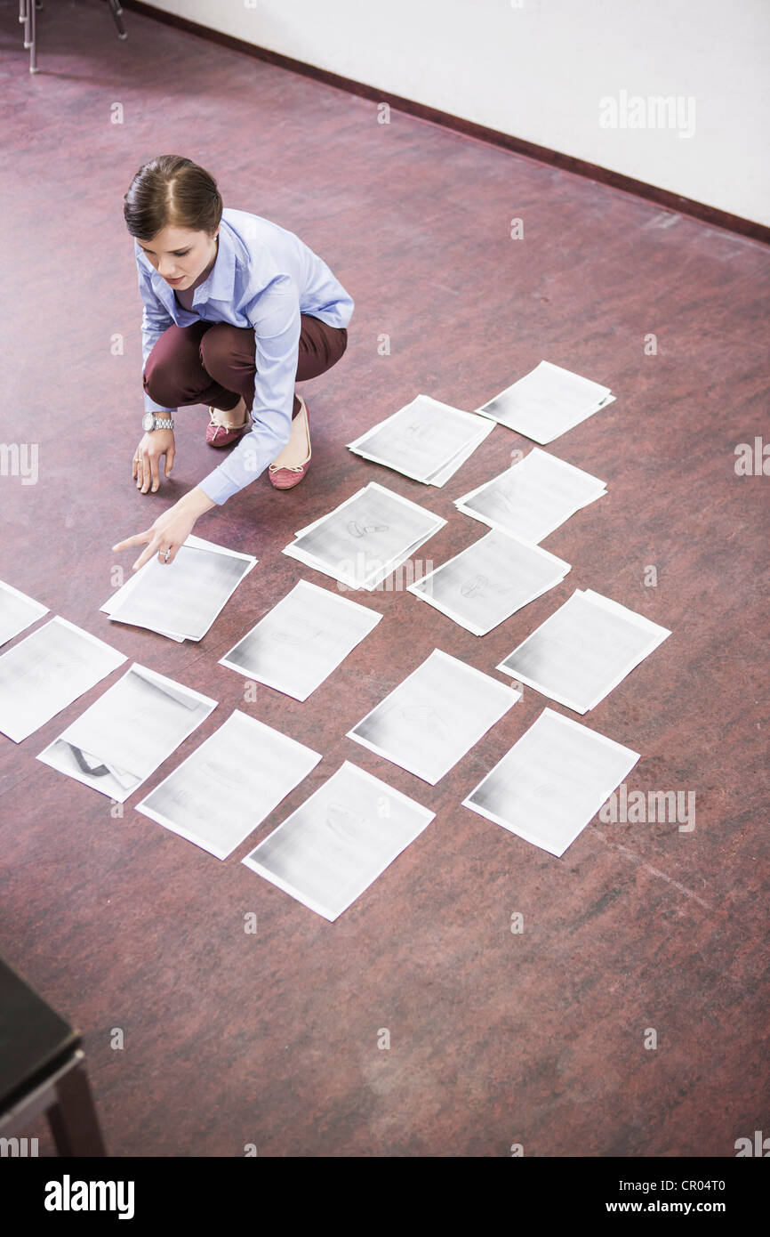Business people organizing papers Stock Photo - Alamy
