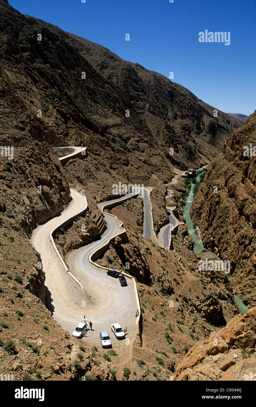Morocco, High Atlas, road in the Dades Valley Stock Photo - Alamy