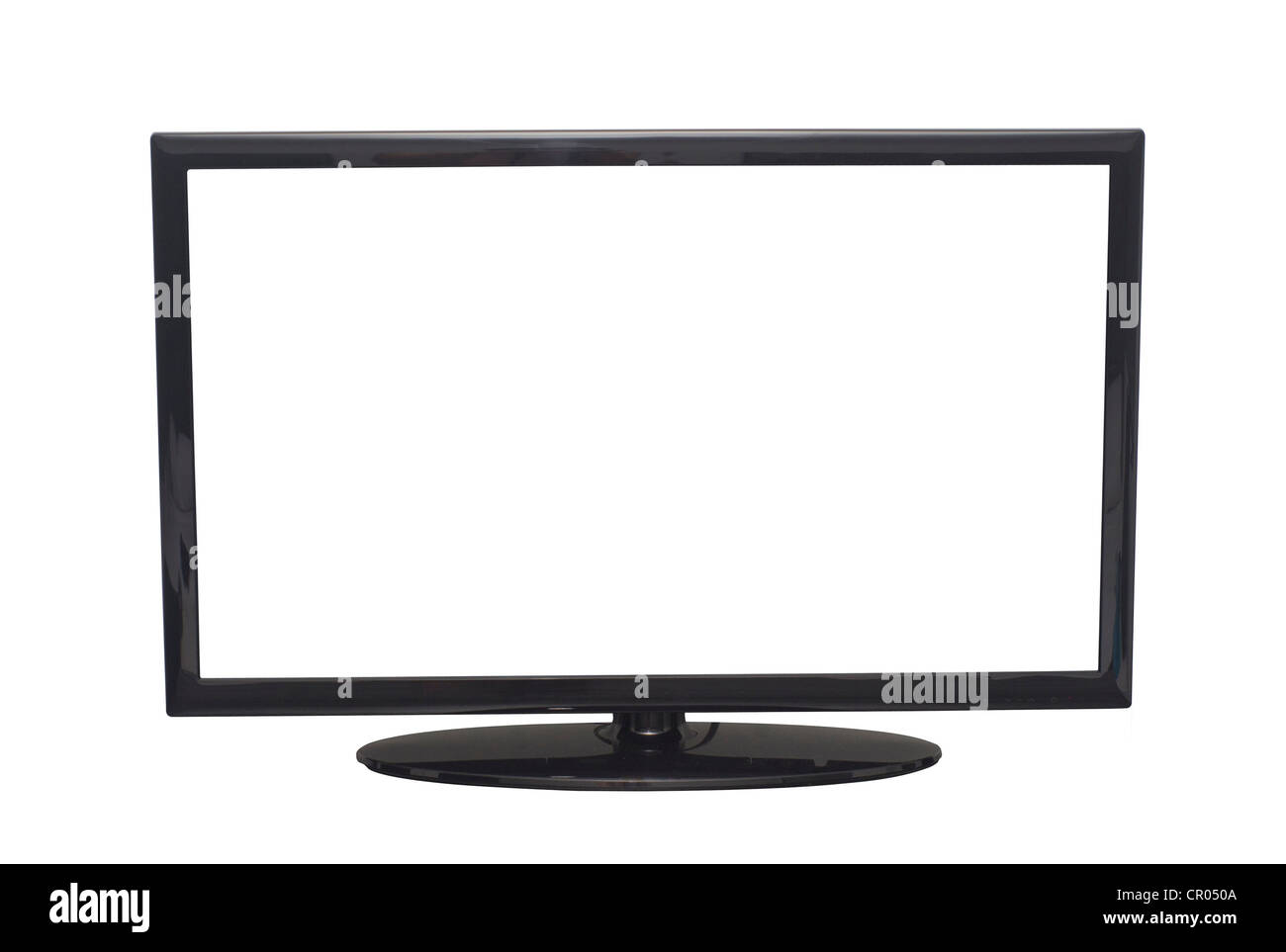 isolated flat screen tv or computer monitor, with 2 clipping path in ...