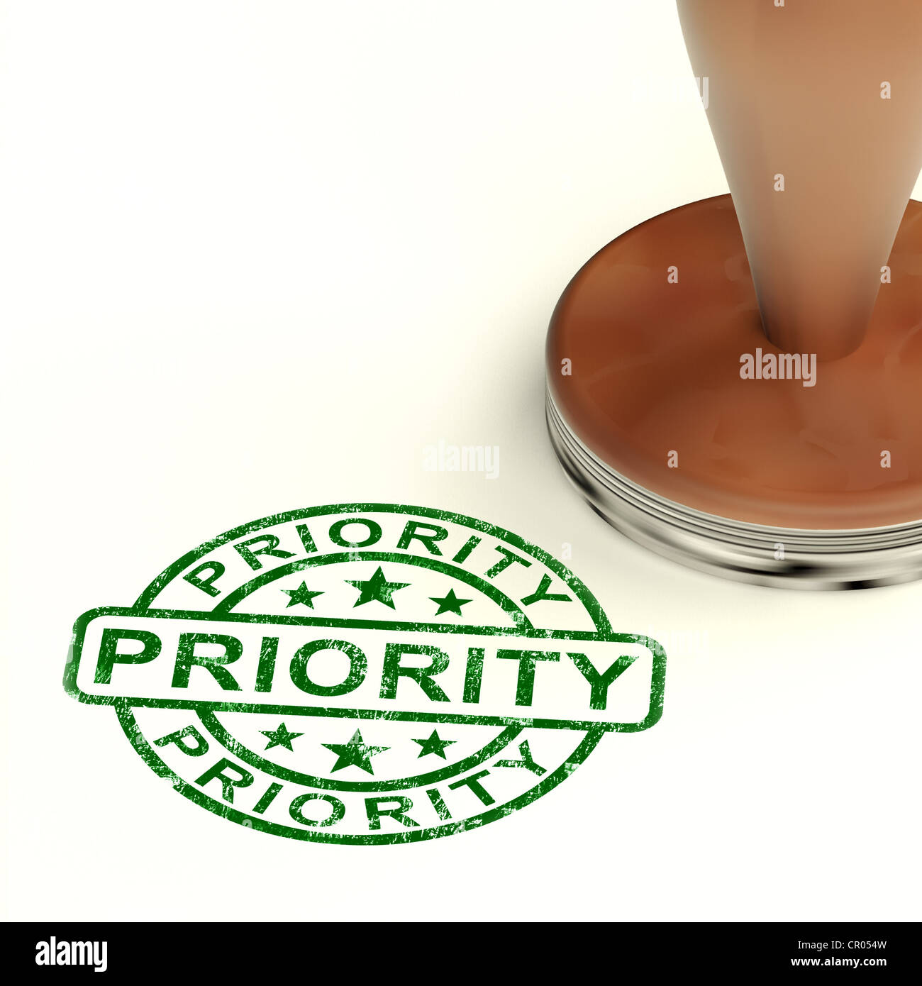 Priority Stamp Showing Rush And Urgent Service Stock Photo - Alamy
