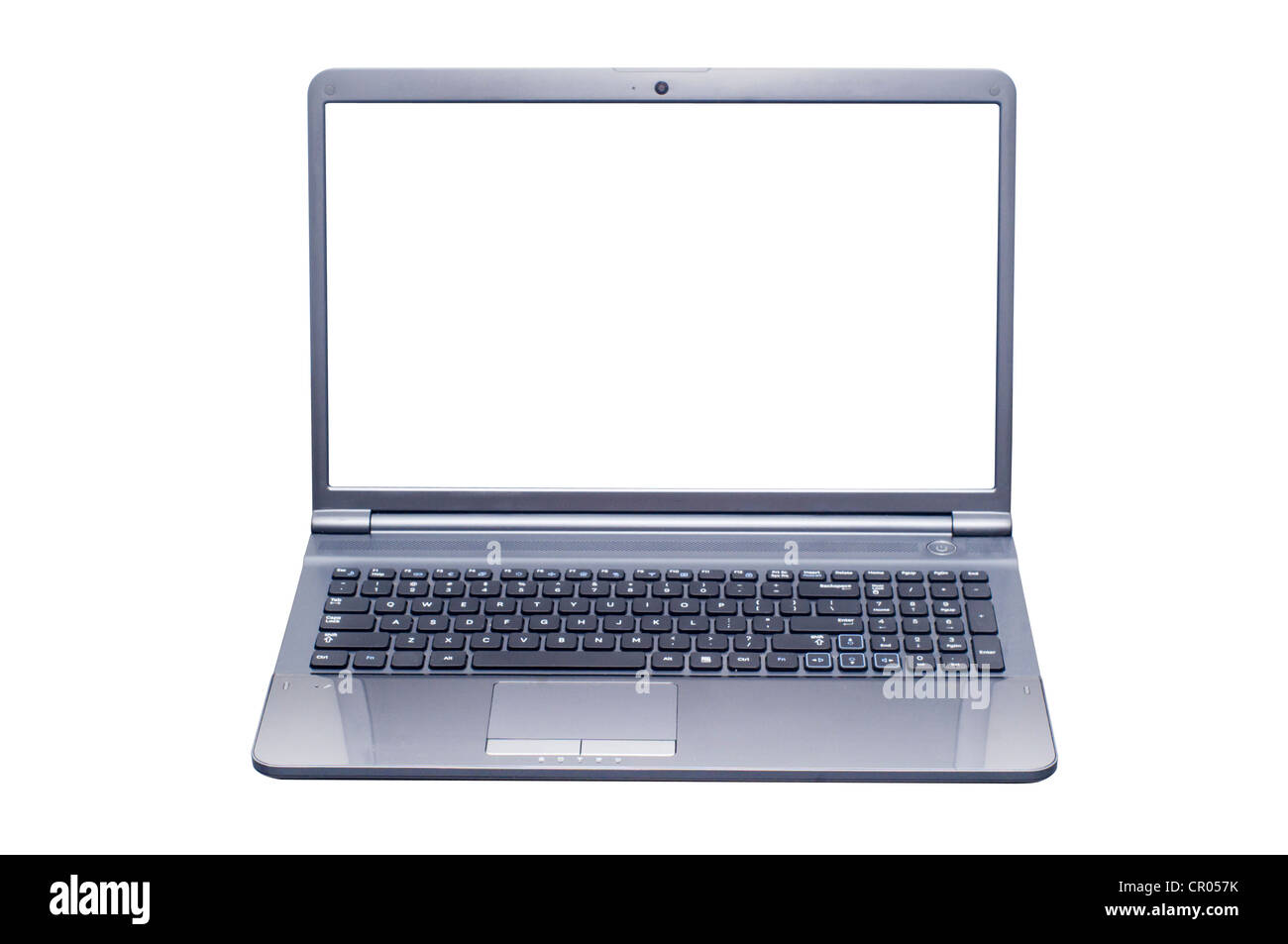 isolated laptop computer with 2 clipping path (laptop outline and ...