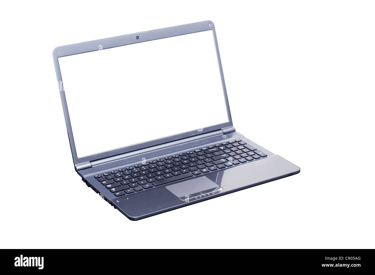 isolated laptop computer with 2 clipping path (laptop outline and ...