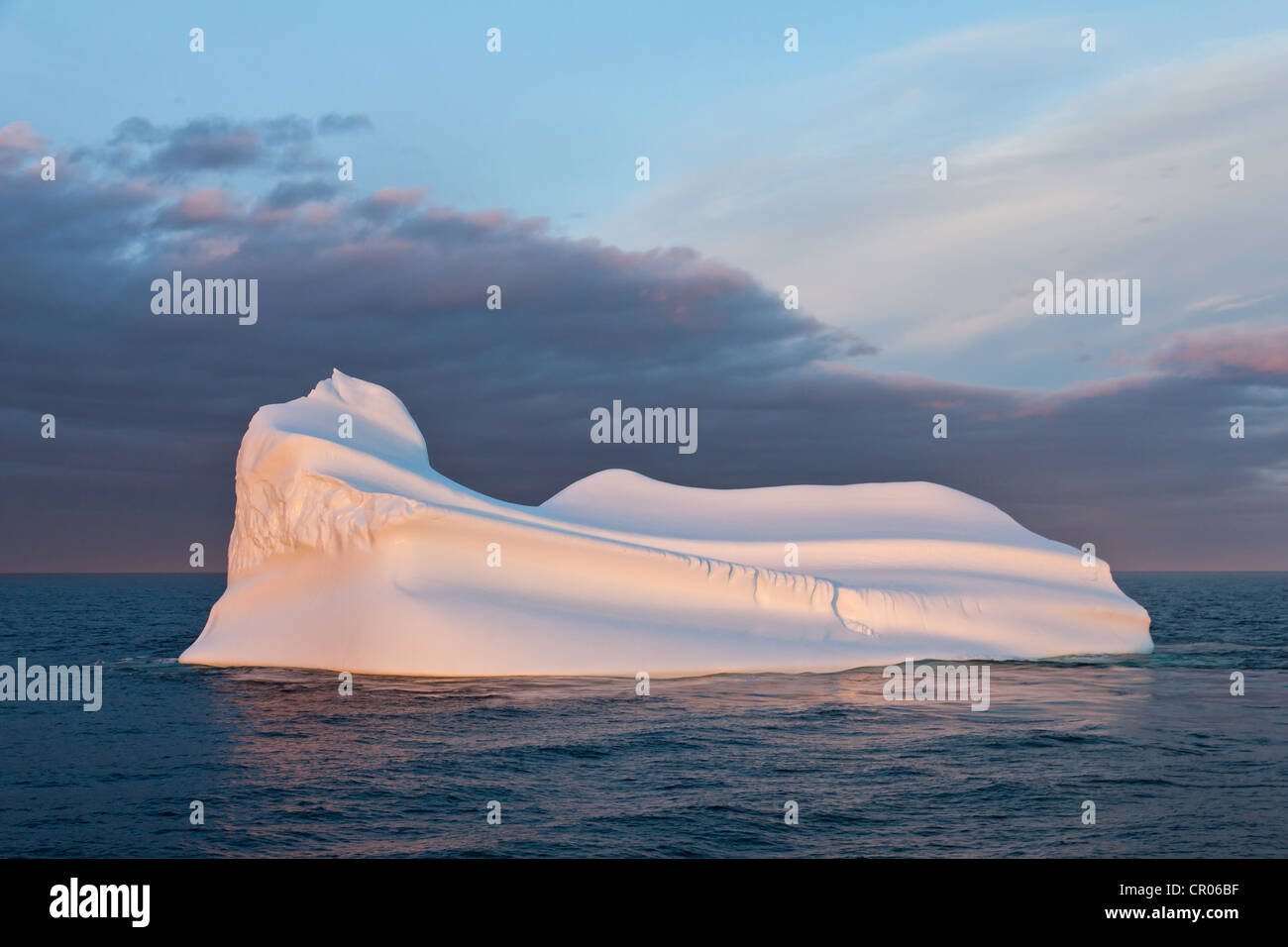 Iceberg at sunset, Labrador, Canada Stock Photo - Alamy