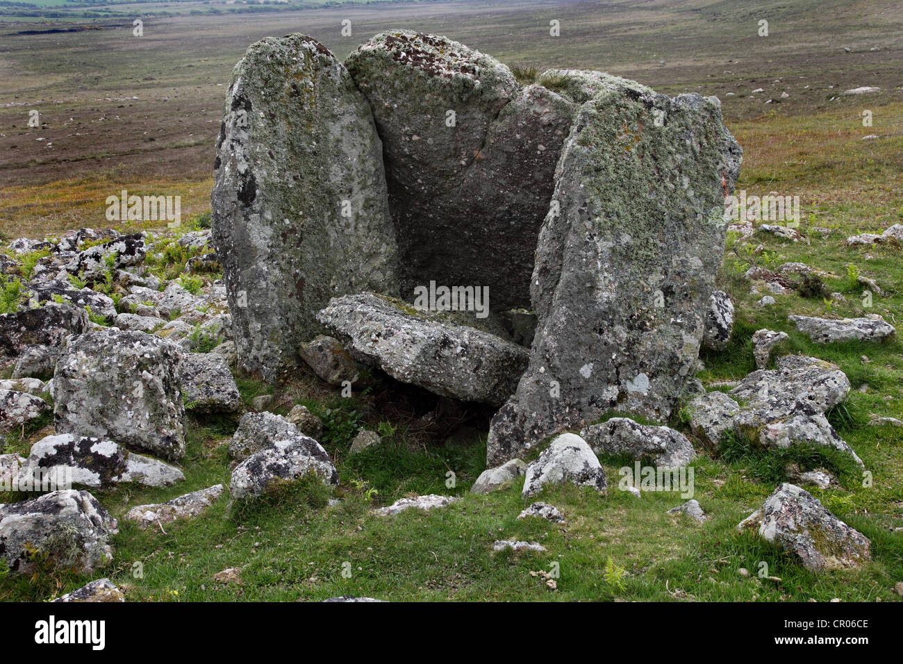 Sweyne's Howes Ancient Burial Chamber on Rhossili Down Gower Wales UK ...
