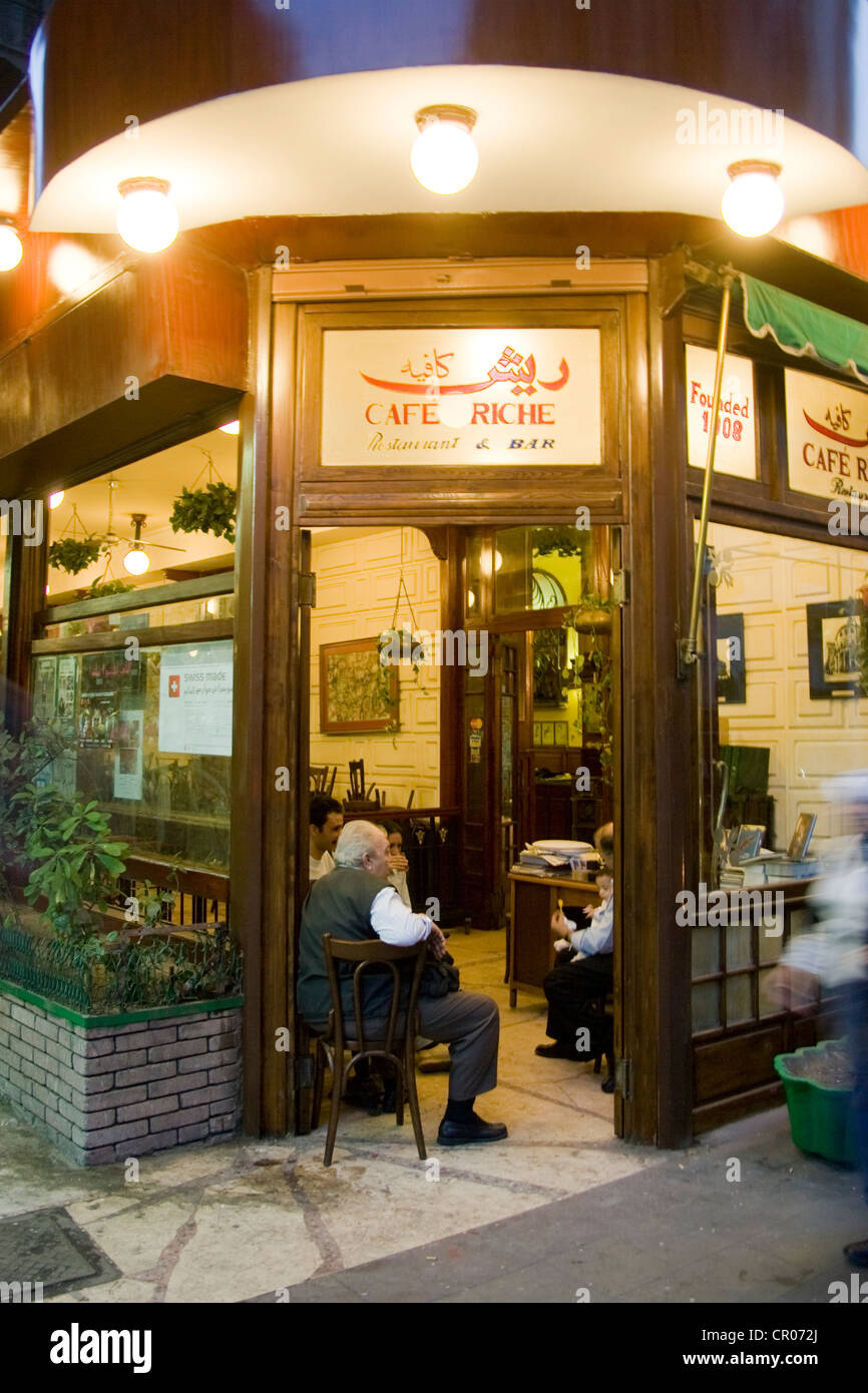 Cafe riche cairo hi-res stock photography and images - Alamy