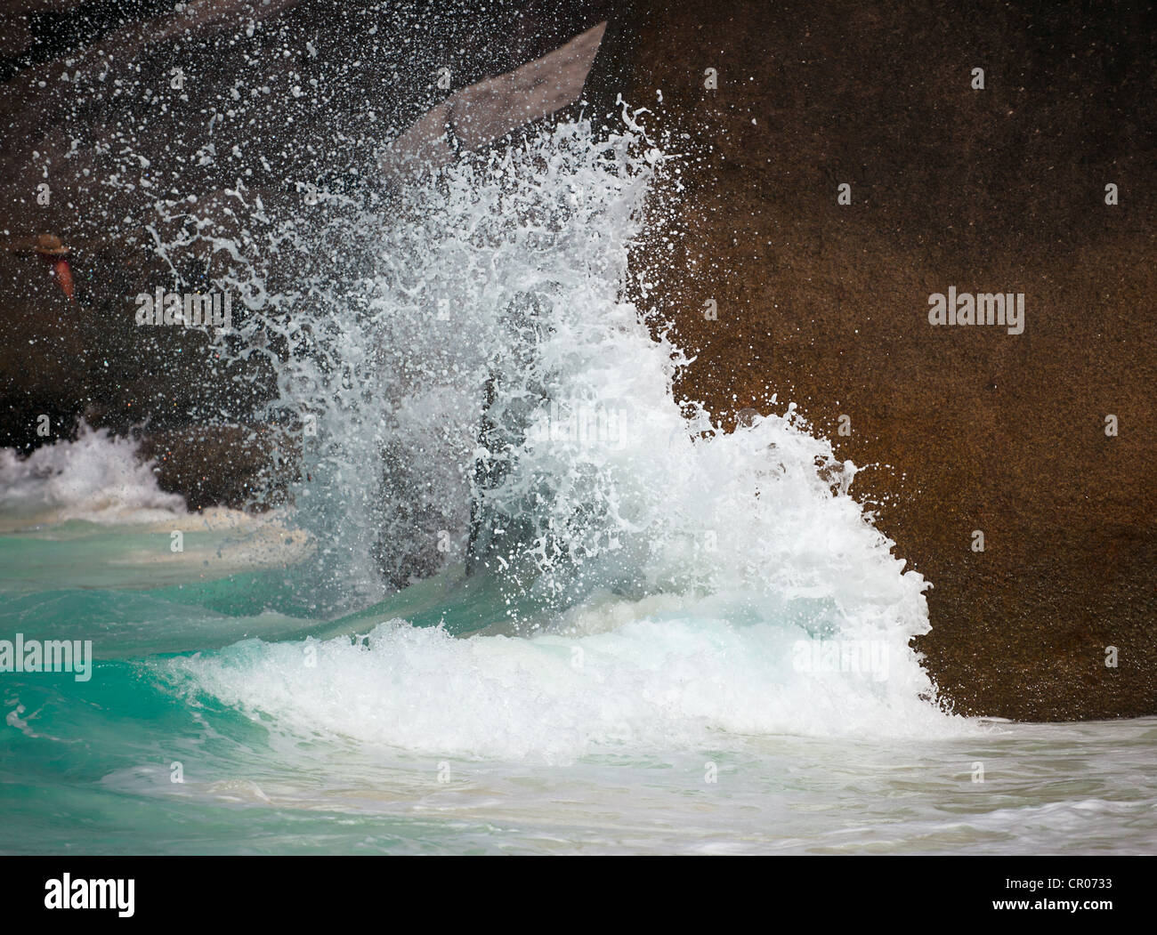 Surf and rock. Andaman sea, Similan islands, Thailand Stock Photo - Alamy