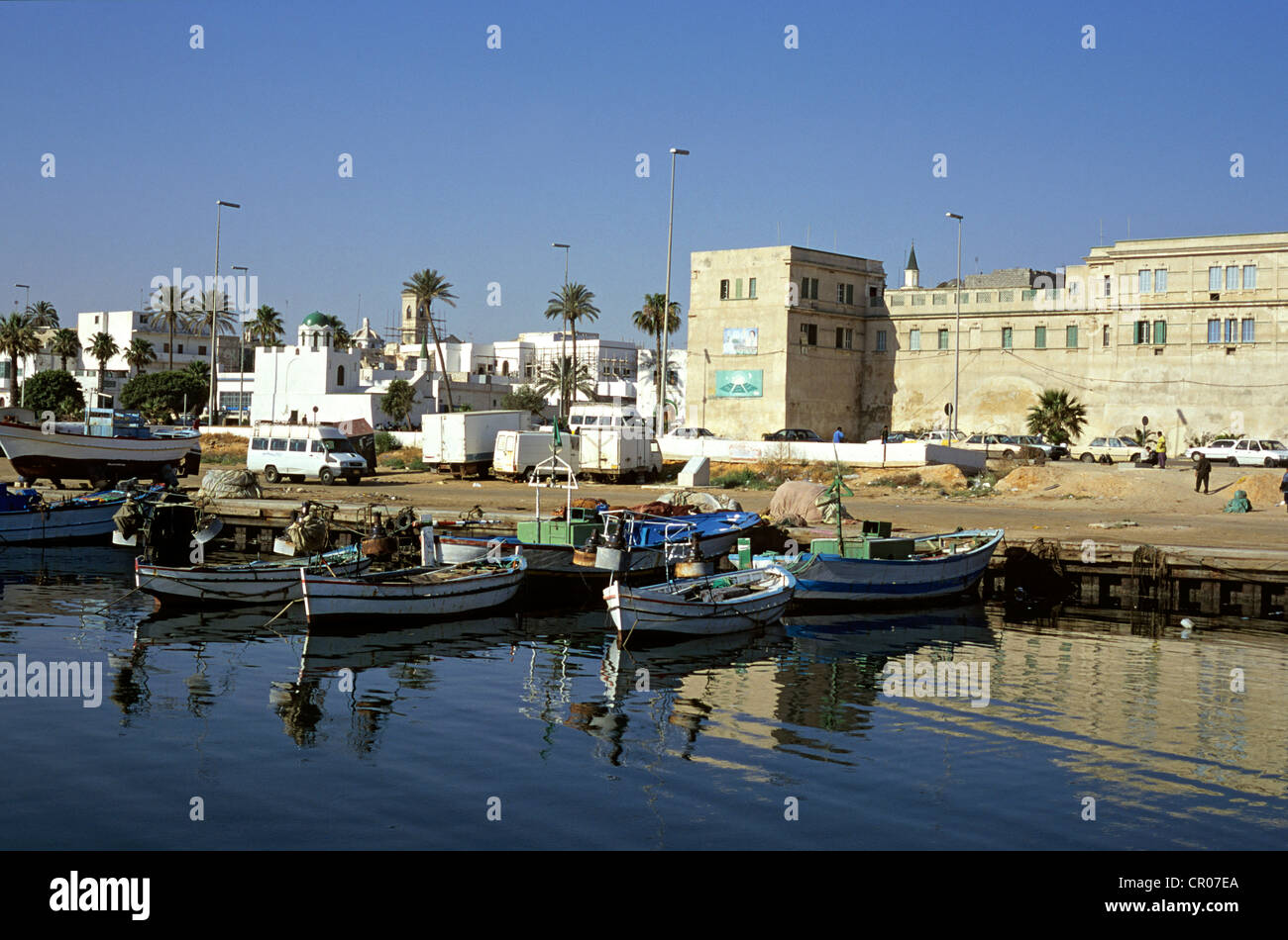 Libya, Tripolitania, Tripoli, the harbour Stock Photo - Alamy
