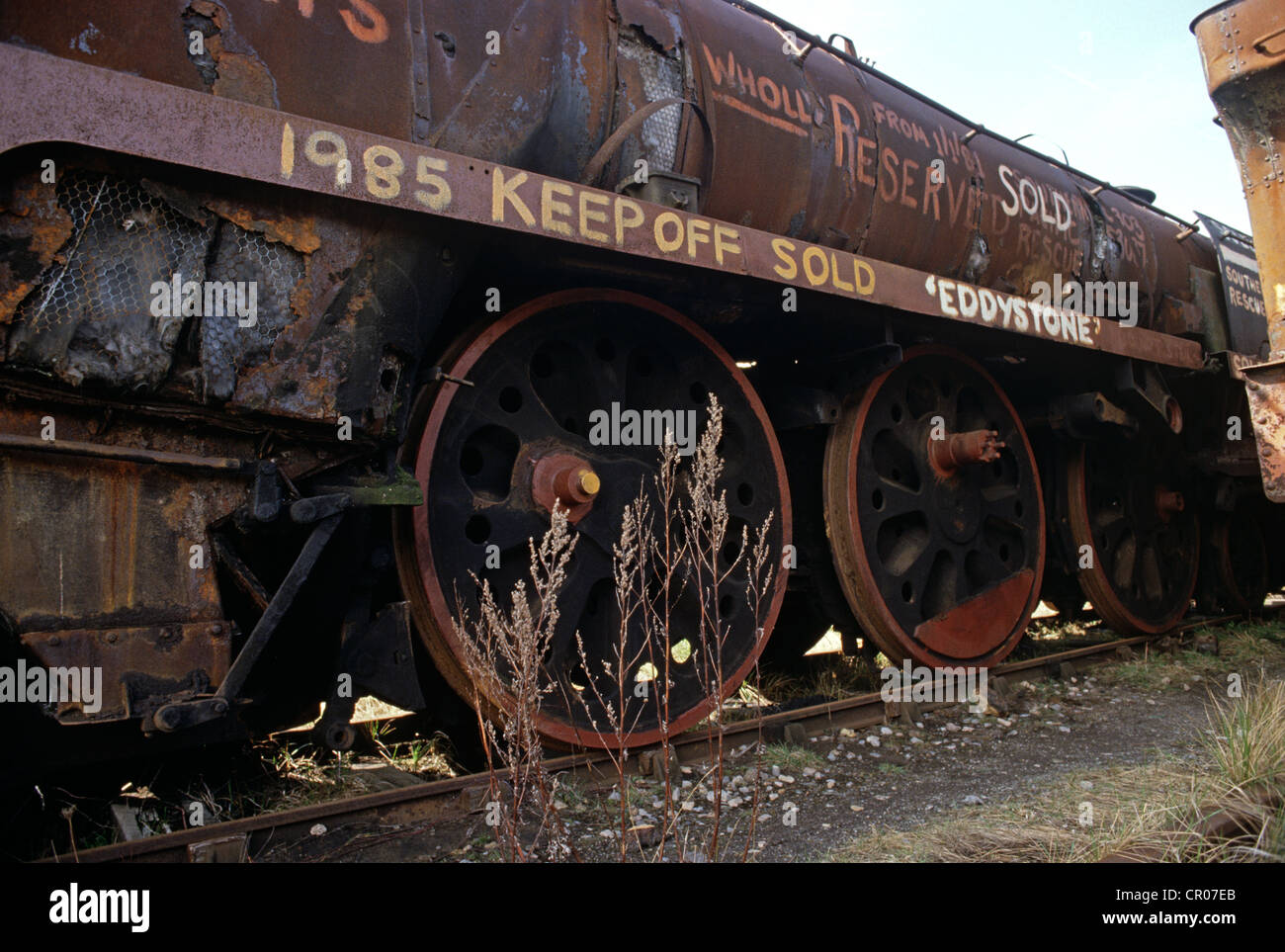 Barry Steam Train Graveyard, South Wales,1980s Stock Photo - Alamy