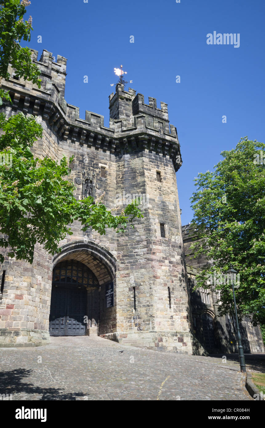 John O'Gaunt Gate Lancaster Castle Castle Hill Lancaster Stock Photo ...