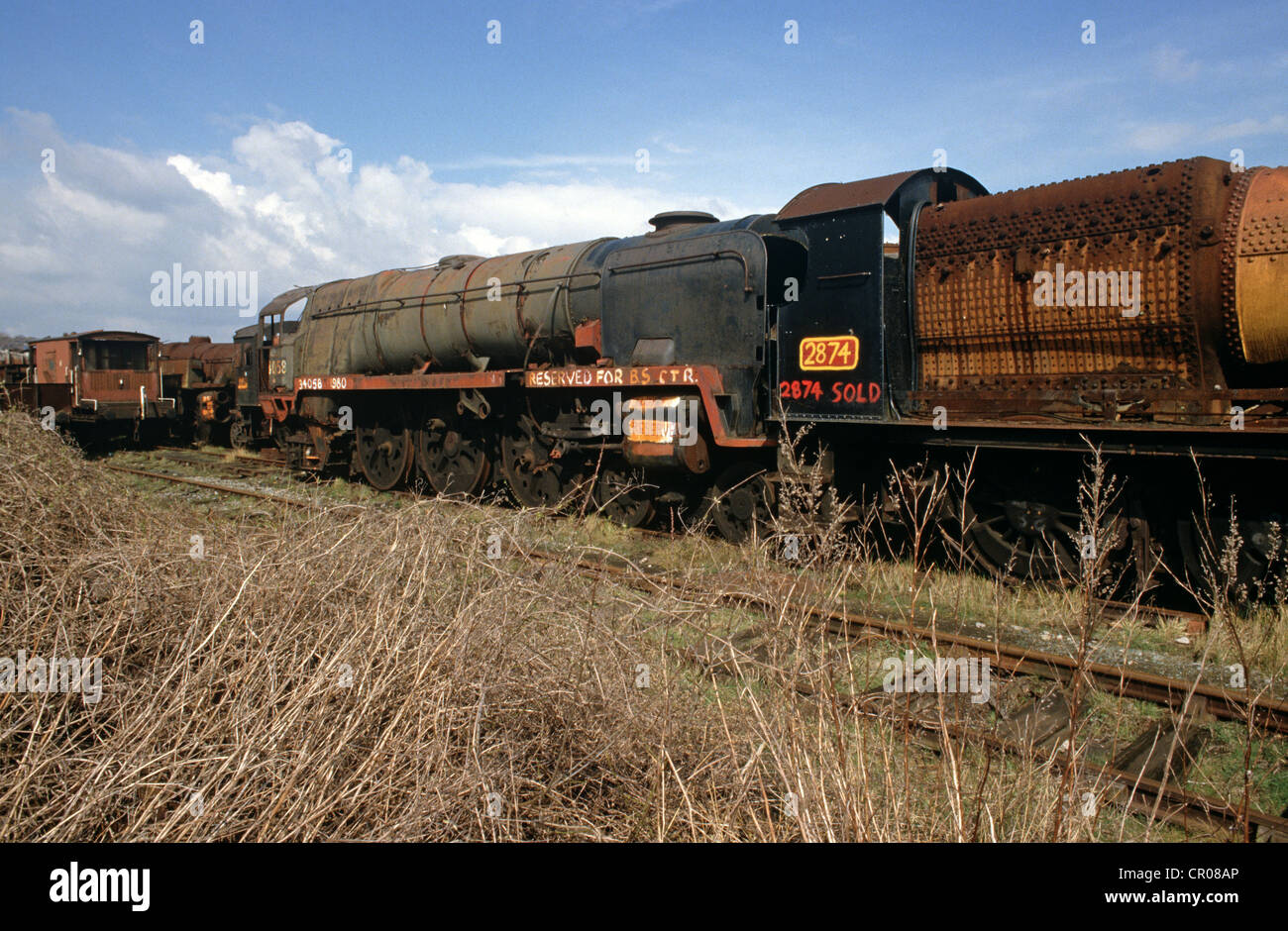 Barry Steam Train Graveyard, South Wales, 1980s Stock Photo - Alamy