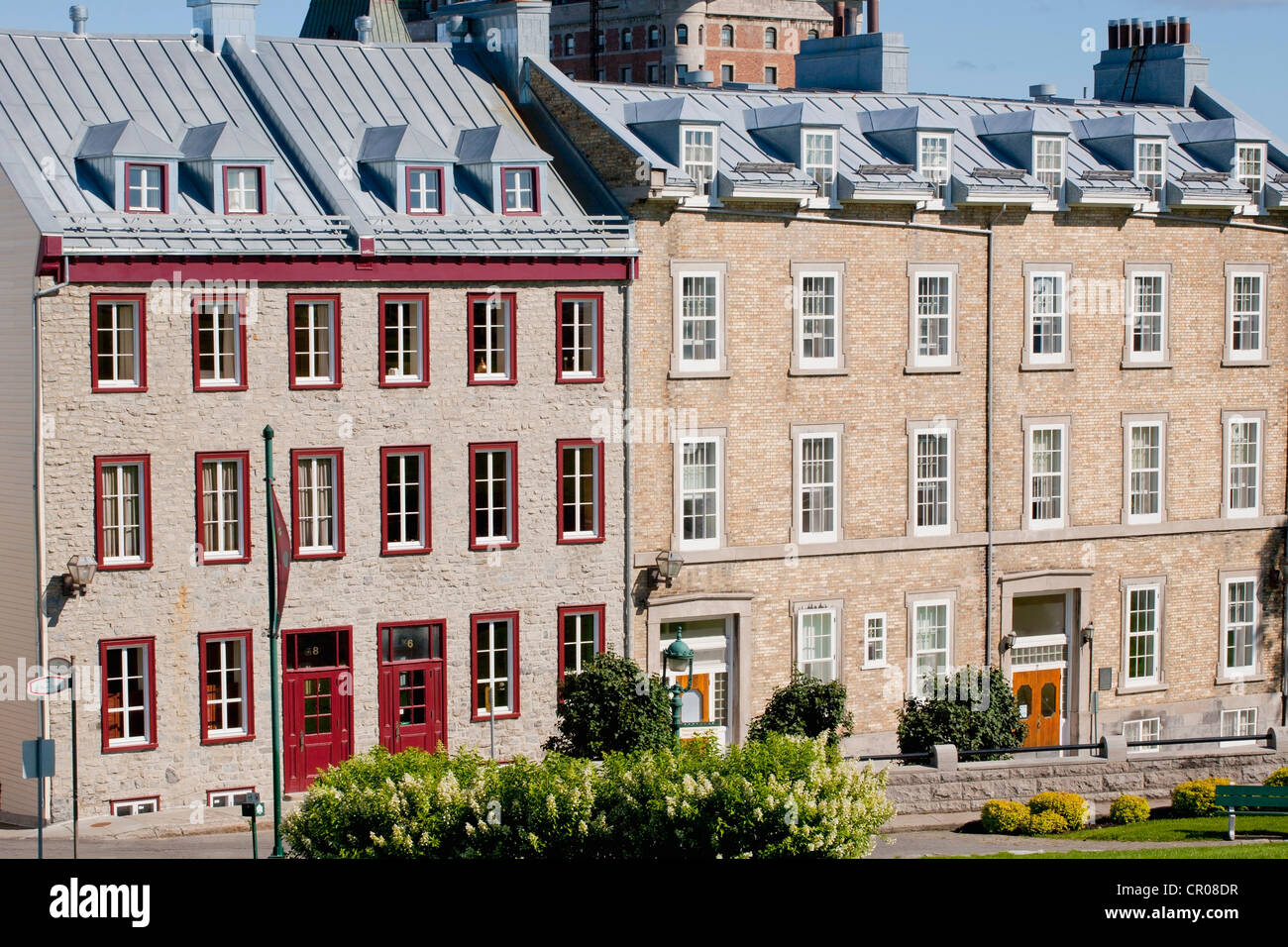 Houses on St. Denis Street, Old Quebec, Quebec, Canada Stock Photo - Alamy