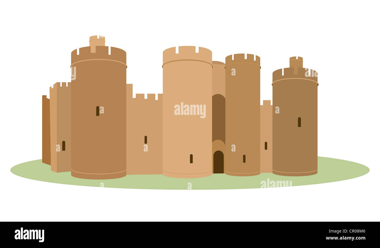 Castle drawing hi-res stock photography and images - Alamy