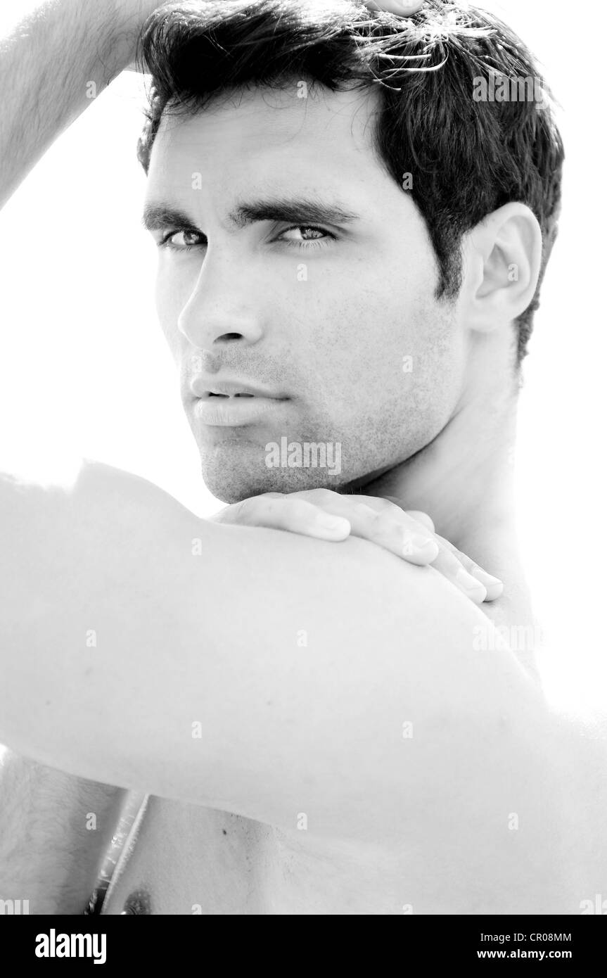 Young man, beauty portrait Stock Photo - Alamy