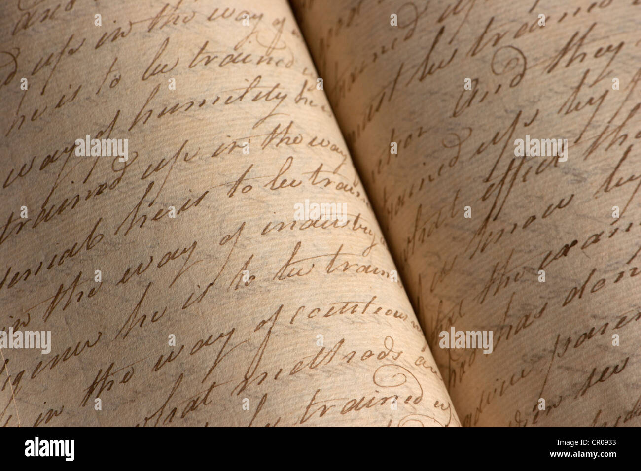 Antique Handwriting High Resolution Stock Photography and Images - Alamy
