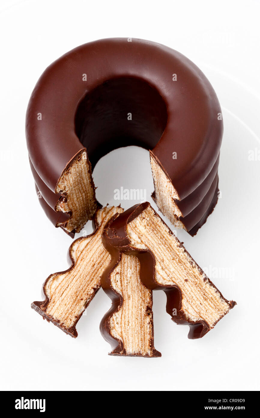 Cut spit cake Stock Photo - Alamy