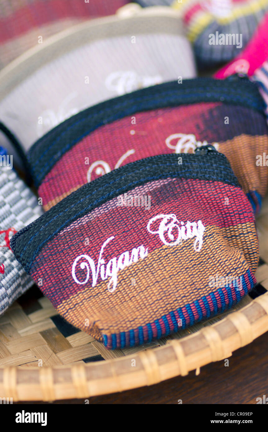 close up shot of woven handicraft in Vigan City, an unesco heritage ...