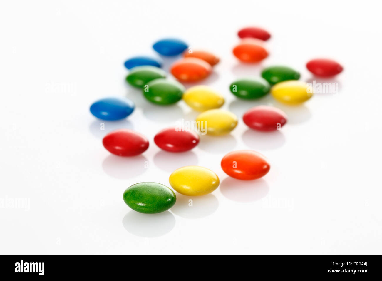 Colourful chocolate beans Stock Photo - Alamy