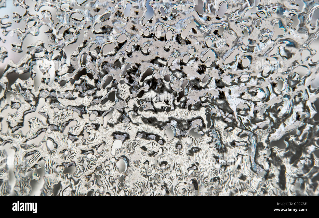 Frozen water, ice, frosted window pane Stock Photo - Alamy