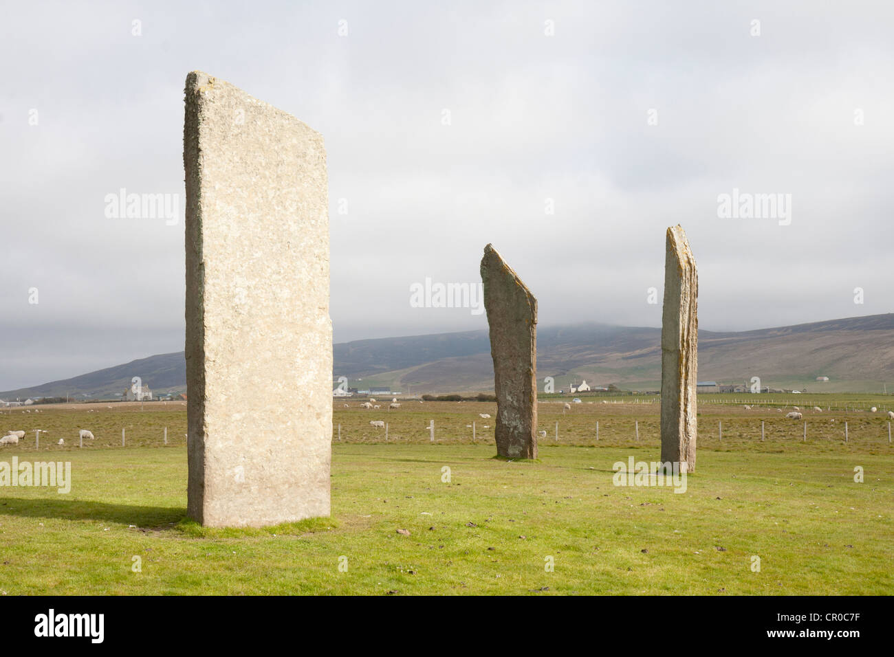 The Standing Stones of Stenness on the Orkney Islands Stock Photo - Alamy