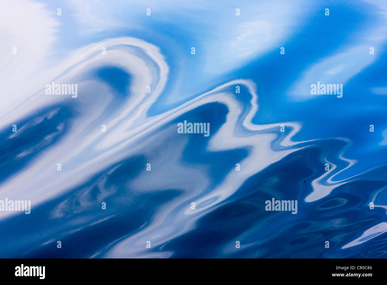 Pattern of ripples and waves, Arctic Ocean, Spitsbergen, Norway Stock ...