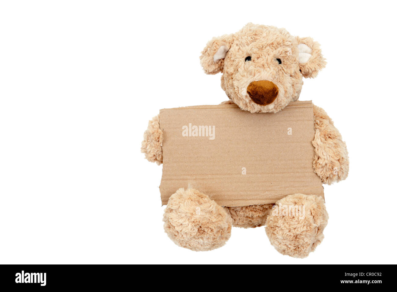 teddy bear holding a message Stock Photo - Alamy