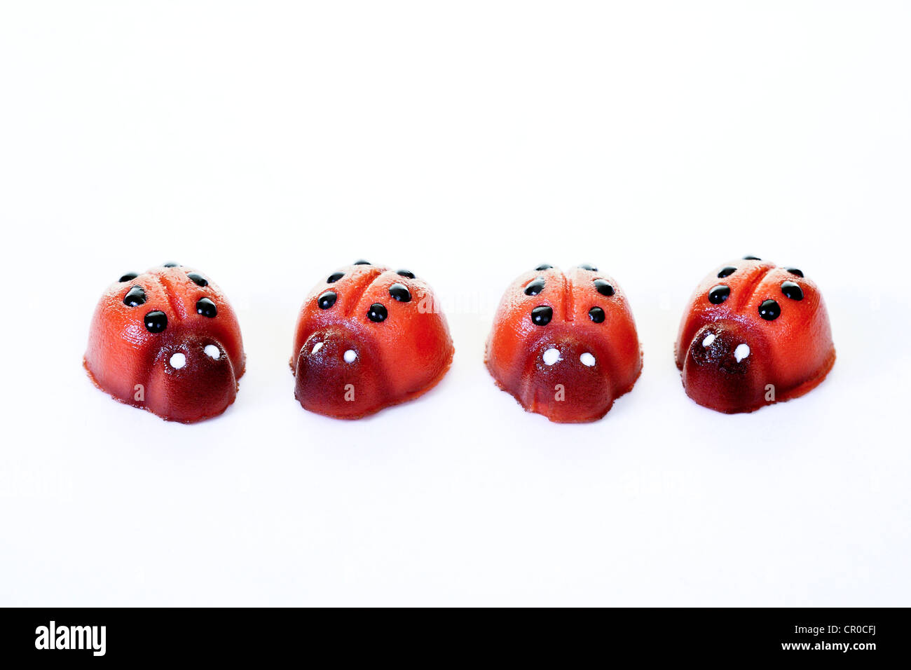Ladybugs made of marzipan Stock Photo - Alamy