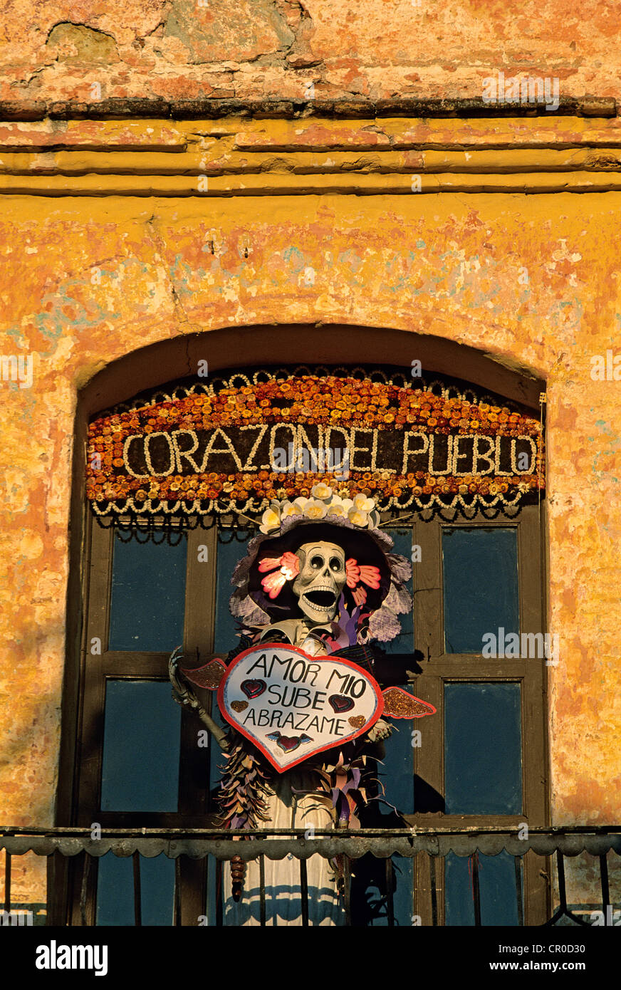 Mexico, Oaxaca State, Oaxaca city, figure of the Calavera Catrina Stock ...