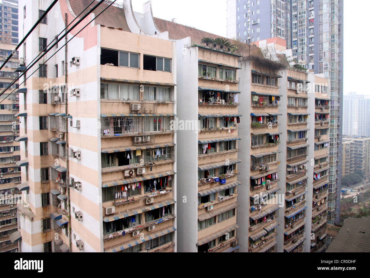 Residential buildings in Downtown Chongqing, China Stock Photo - Alamy
