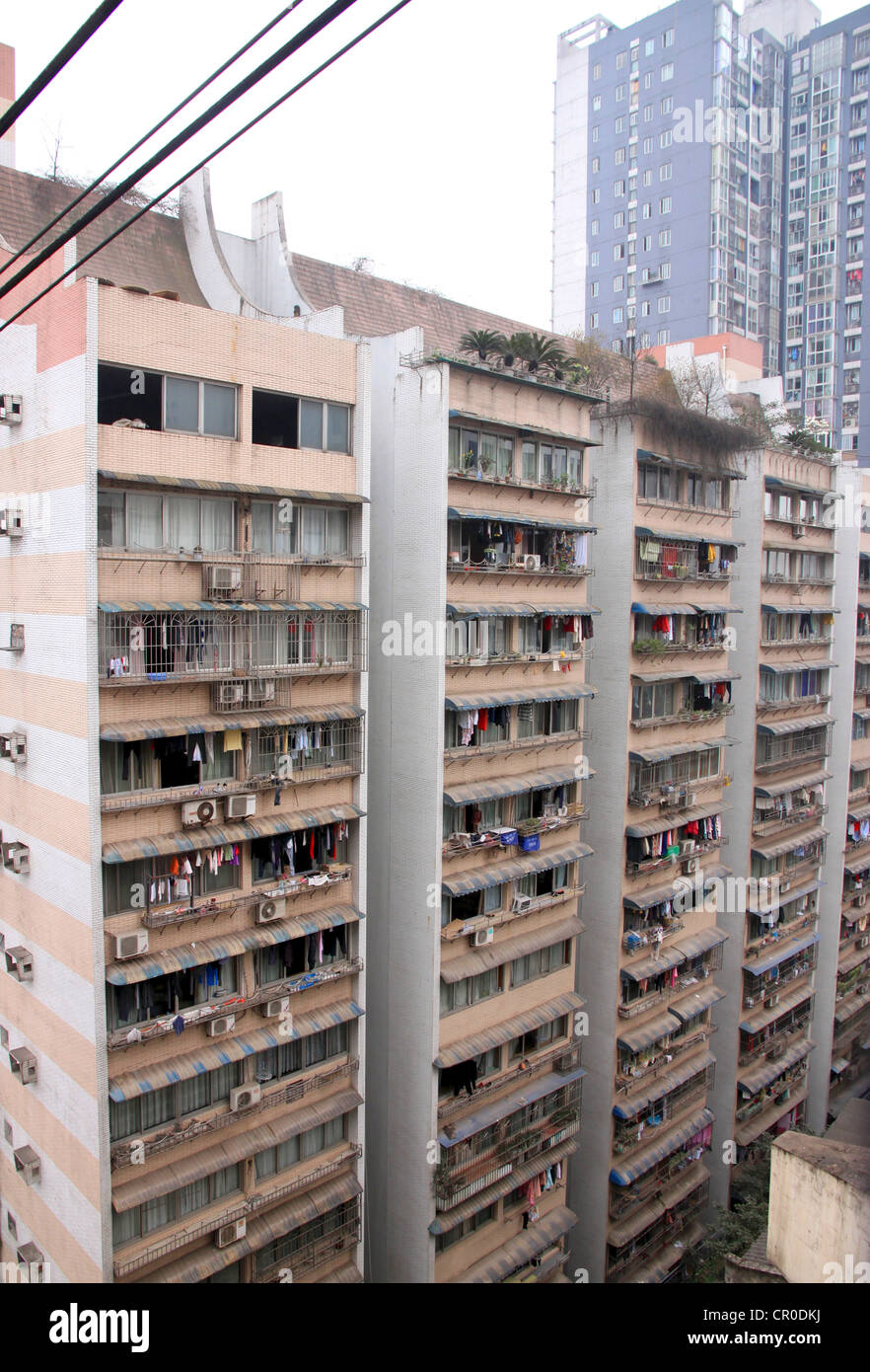 Residential buildings in Downtown Chongqing, China Stock Photo - Alamy