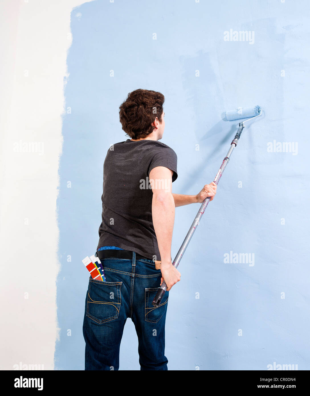 Male painting from behind hi-res stock photography and images - Alamy
