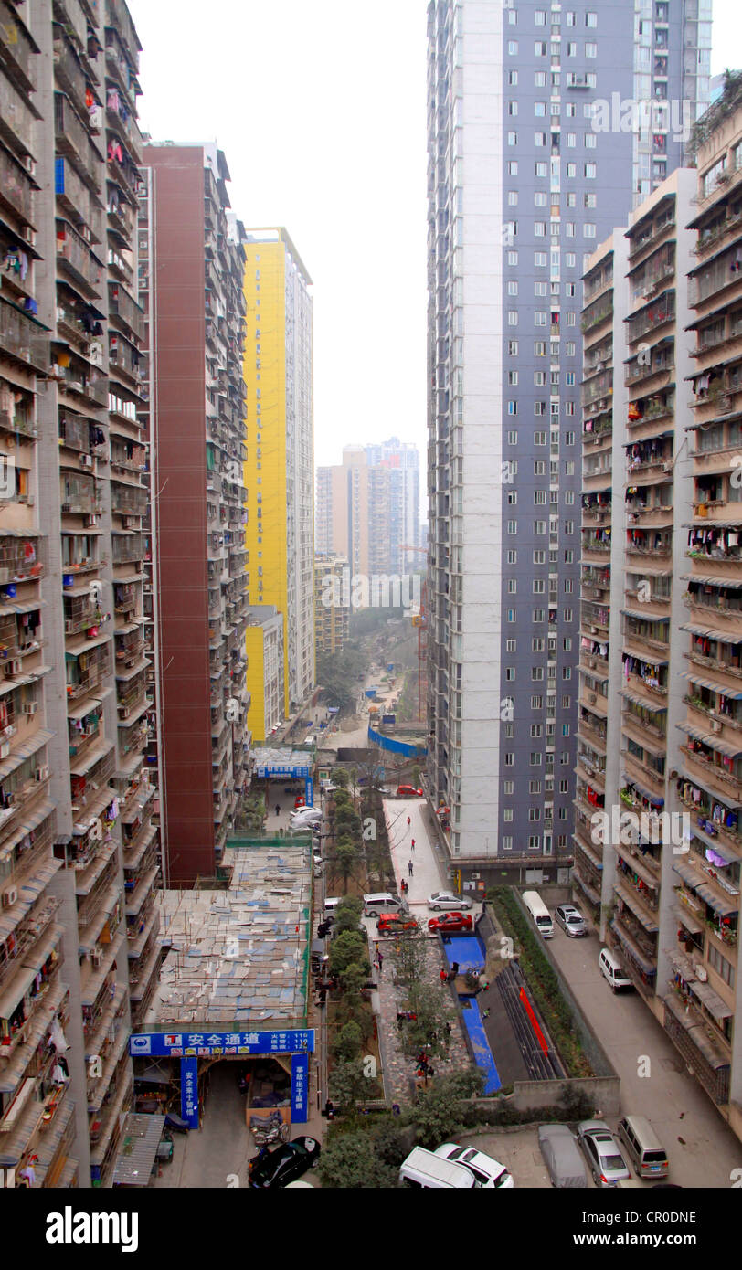 Residential buildings in Downtown Chongqing, China Stock Photo - Alamy