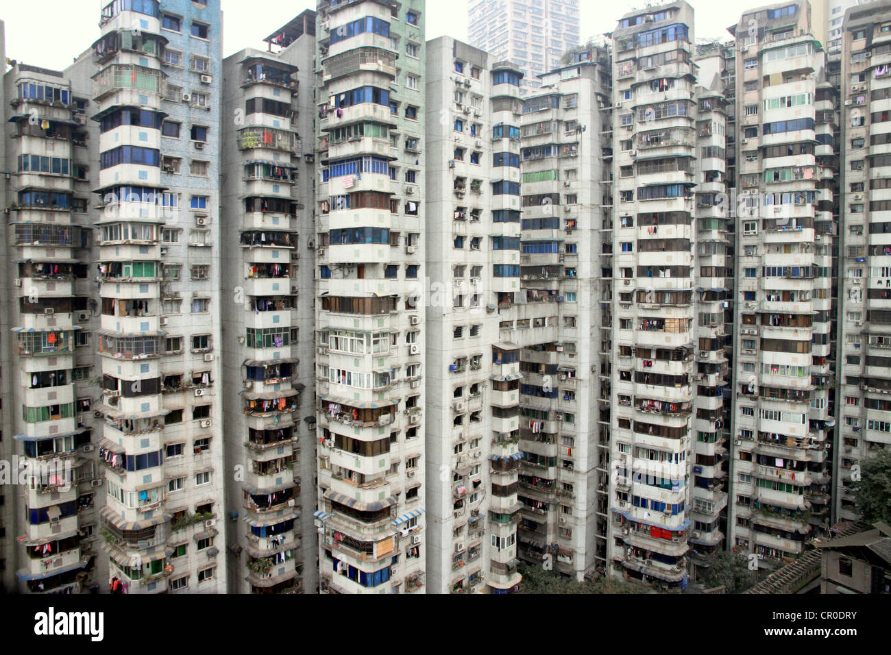 Residential buildings in Downtown Chongqing, China Stock Photo - Alamy