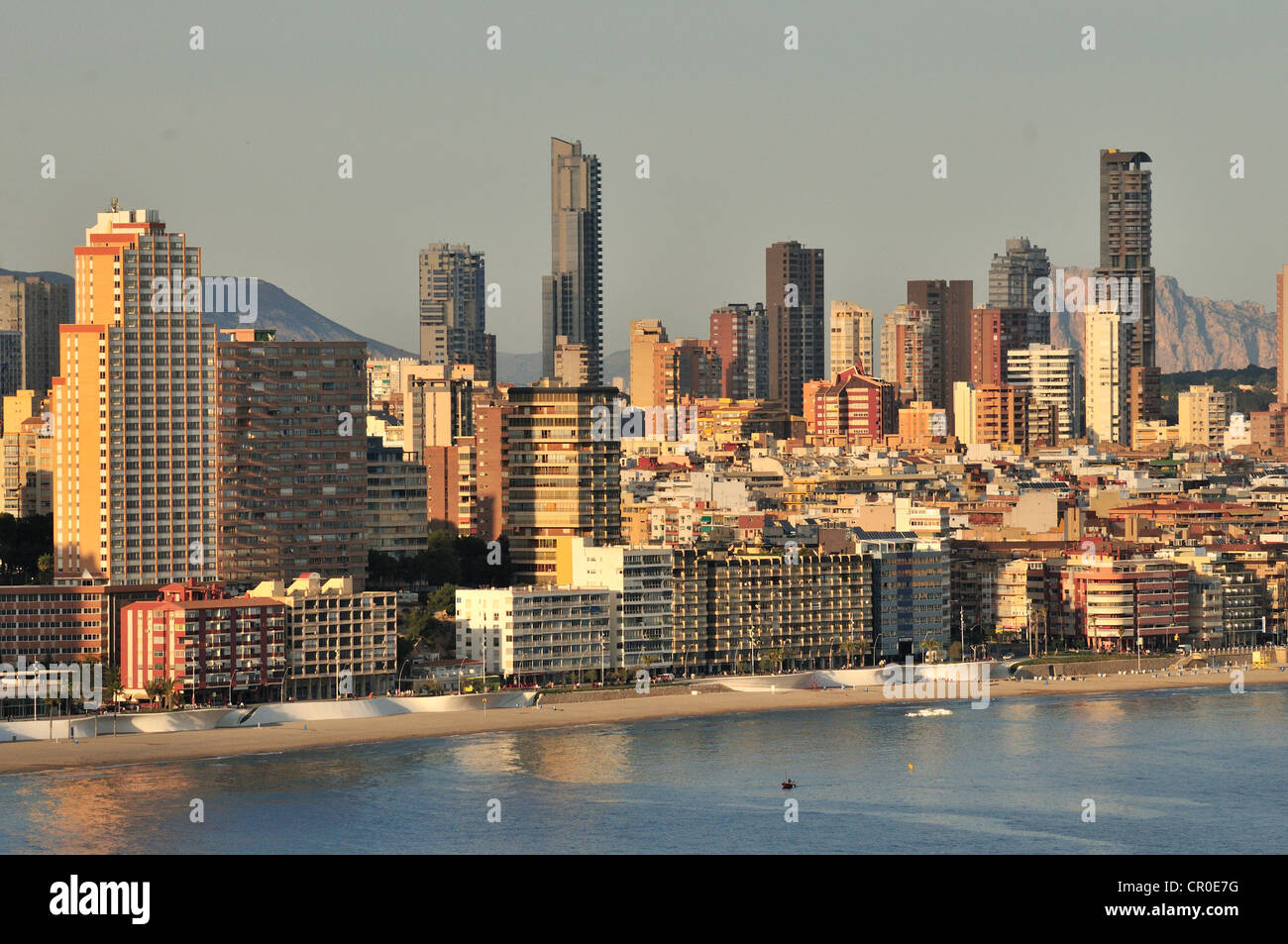 Skyscrapers on the Playa Poniente, Benidorm, Costa Blanca, Spain ...