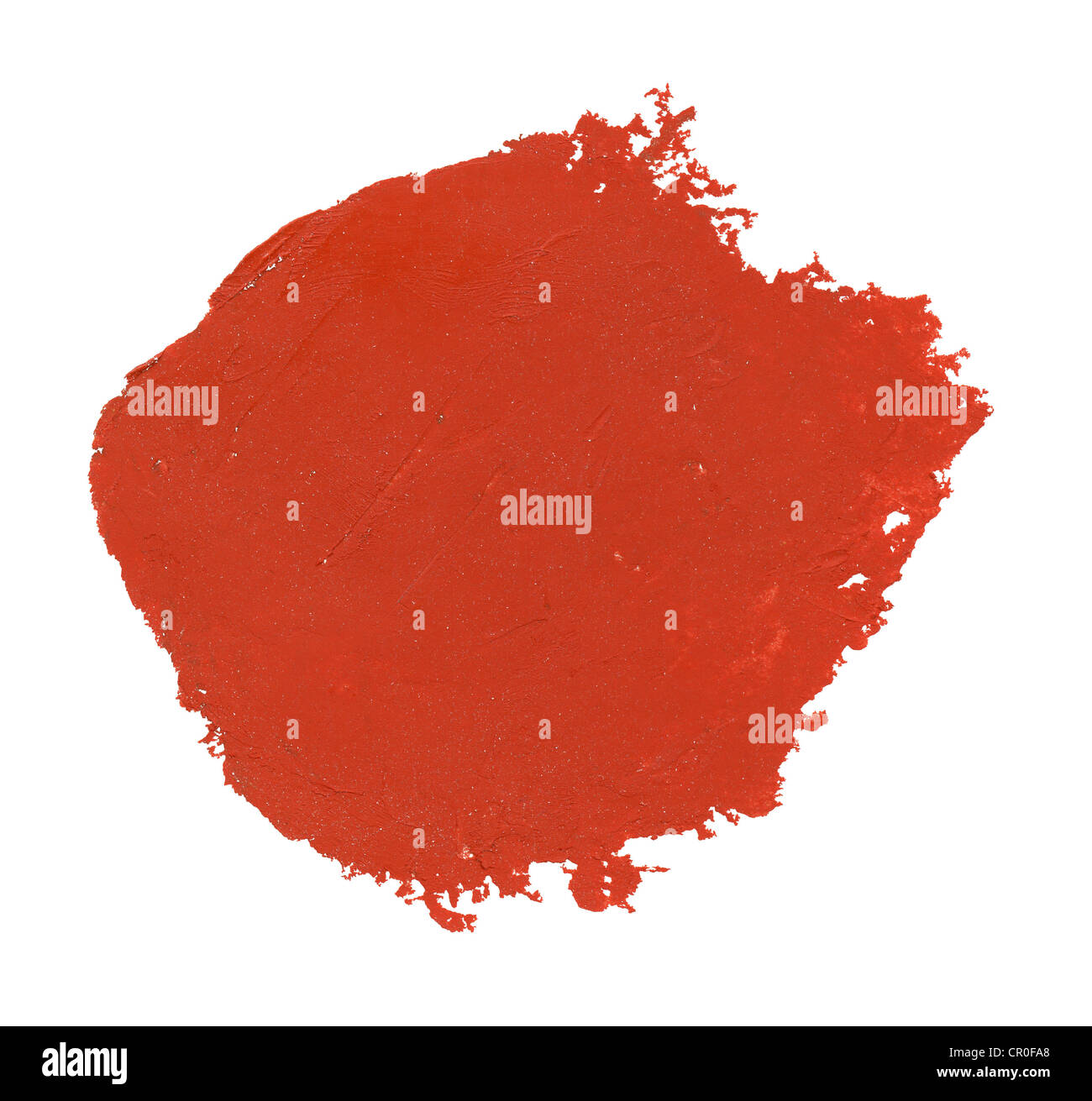 Red watercolor blob, isolated on white Stock Photo - Alamy