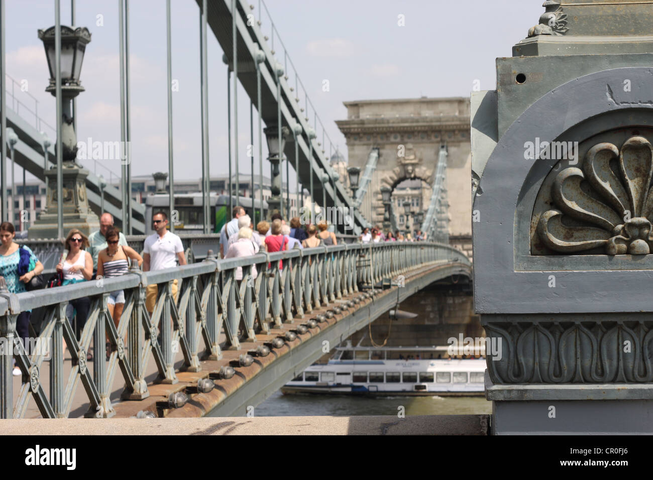 The Széchenyi Chain Bridge (Hungarian: Lánchíd) is a suspension bridge ...