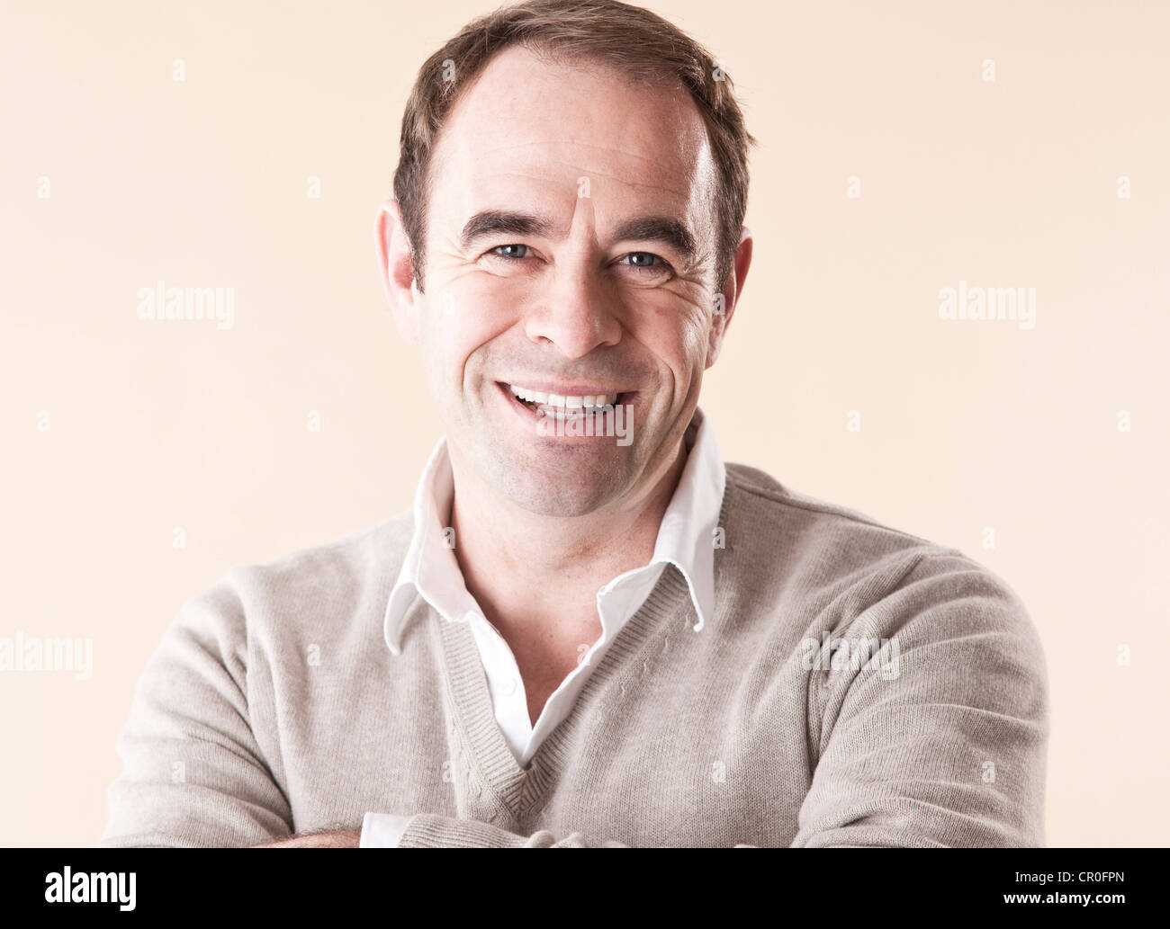 Man smiling, portrait Stock Photo - Alamy