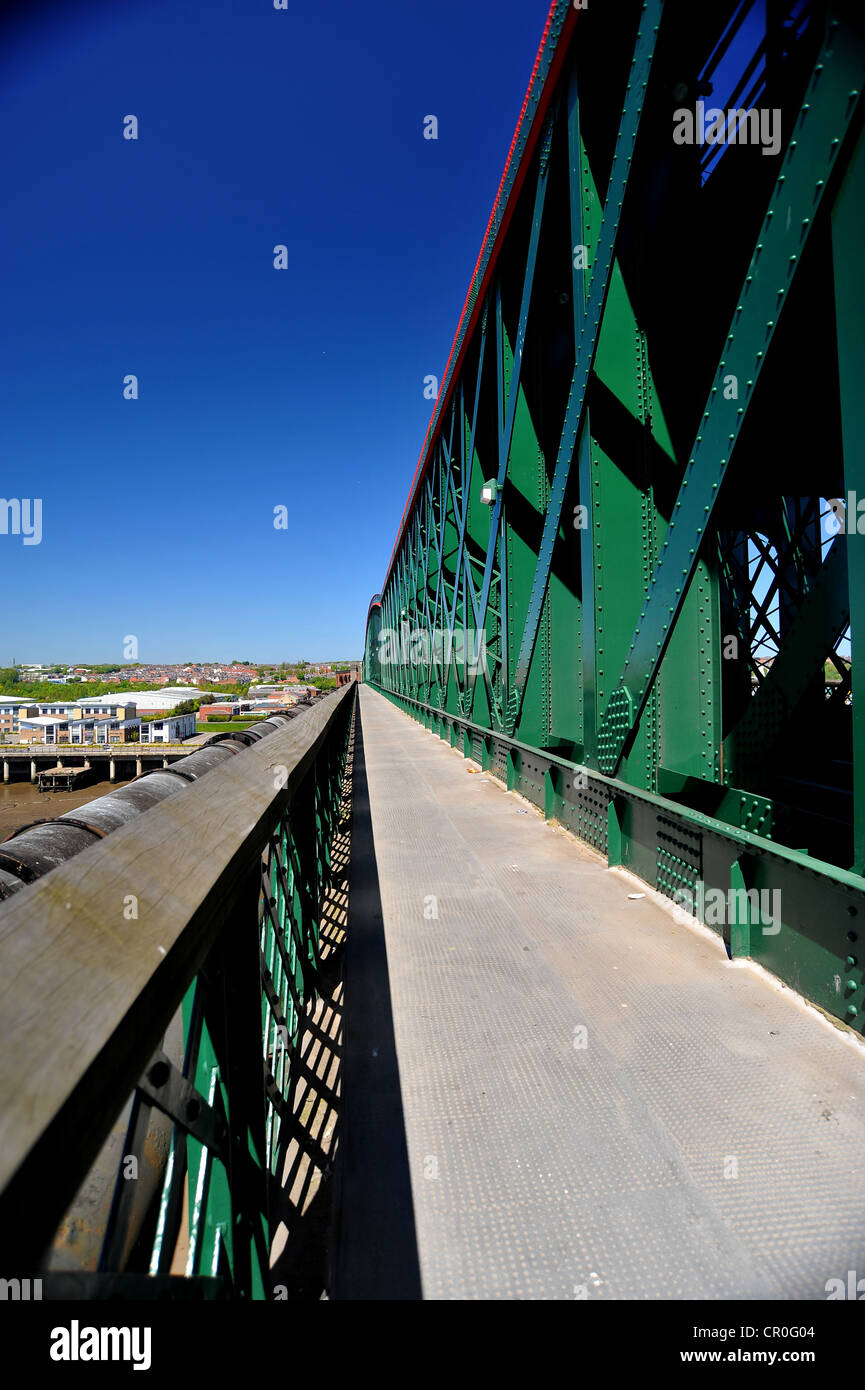 A View Looking North Over The Queen Alexandra Bridge spanning the river ...